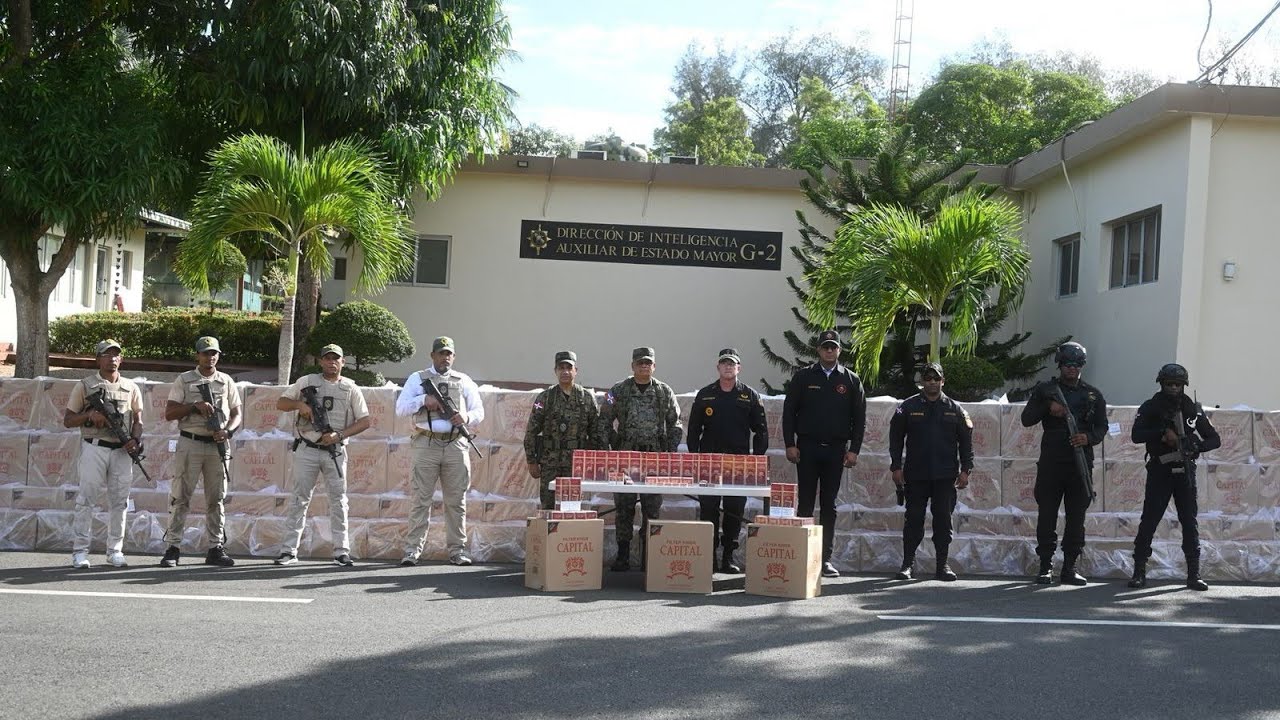 El Ejército de Rep Dom confiscó un contrabando de cigarrillos valorados en 93 millones de pesos