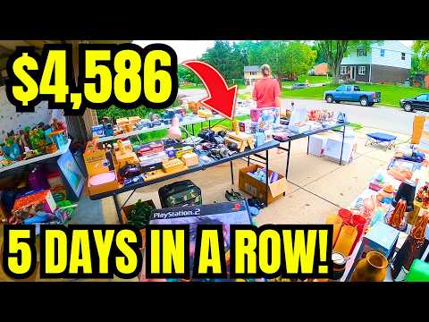 I WENT BACK TO THIS YARD SALE 5 DAYS IN A ROW!