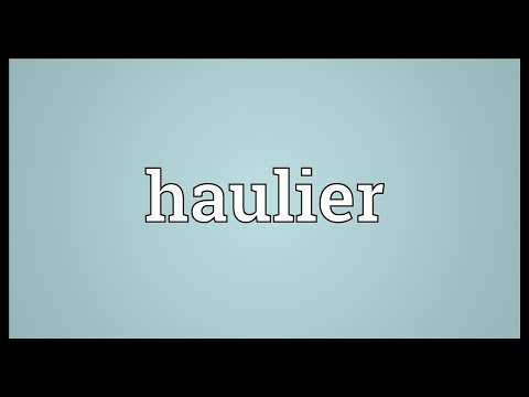 Haulier Meaning