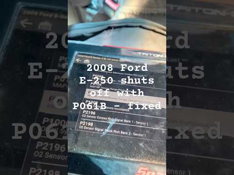 2008 Ford E-250 4.6 shutting off with code P061B - change all 8 coils #ford #americanford #efituning