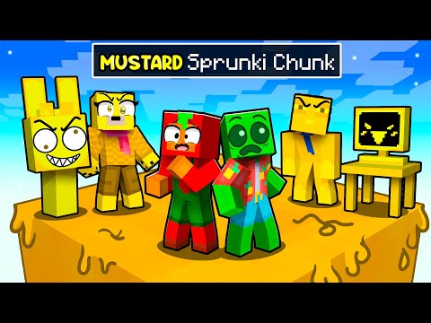 One Slime on a MUSTARD CHUNK in Minecraft!