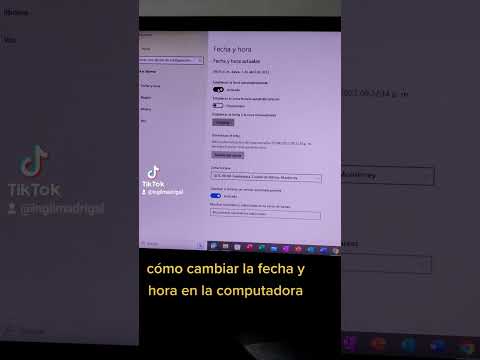 cómo cambiar la hora en la computadora