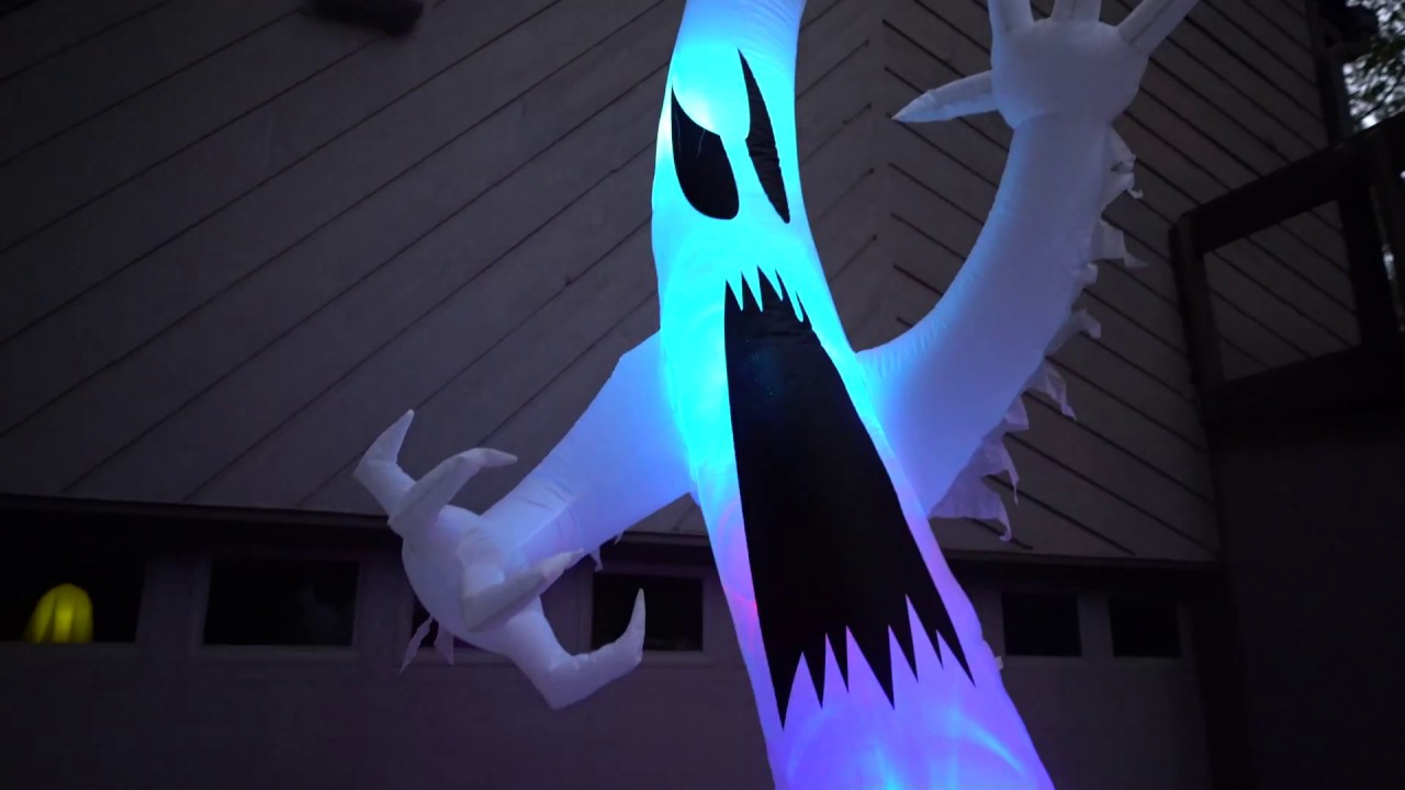 12' Inflatable, Color Changing Ghost Halloween Decoration - Unboxing, Testing & Review