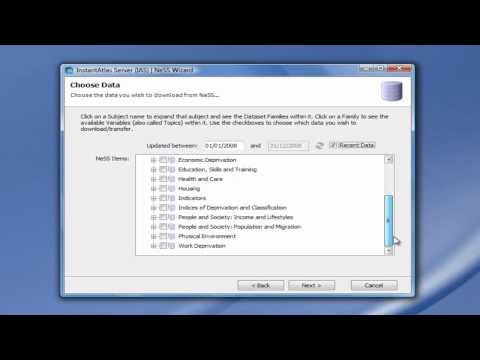 NeSS Data Transfer Tool by Ian Holmes of InstantAtlas Support