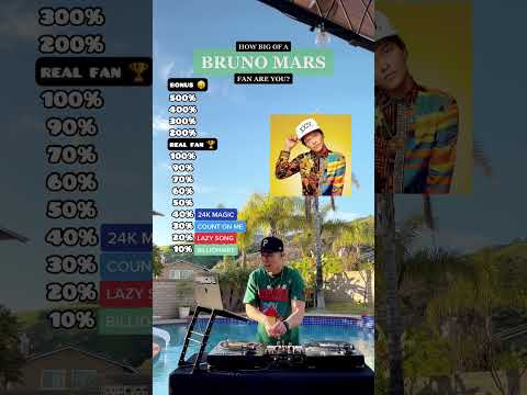 Are you a real BRUNO MARS fan? Try to clear this challenge! (24k Magic, Talking To The Moon, Uptown)