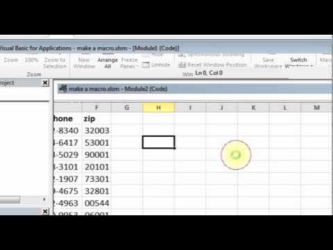 Create and edit macro in Excel