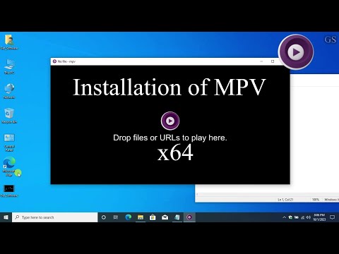 How to install MPV in Window 10 ( x64 ) | Get Software