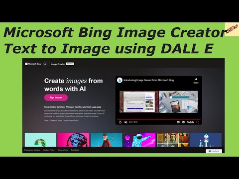 Microsoft Bing Image Creator Text to Image using OpenAI DALL E