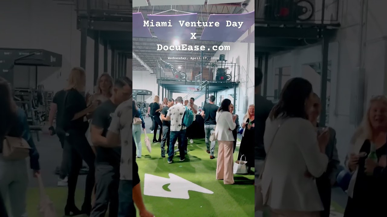 Miami Venture Day & DocuEase. Justis Mendez, Jeff Ransdell, Dan Zabokrytskyi #ai #networking #emerge