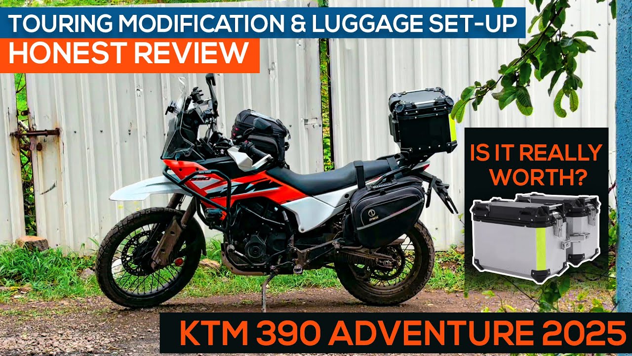 Fully Touring-Ready KTM 390 Adventure 2025 | Ultimate Luggage Setup & Mods! | Karan RG
