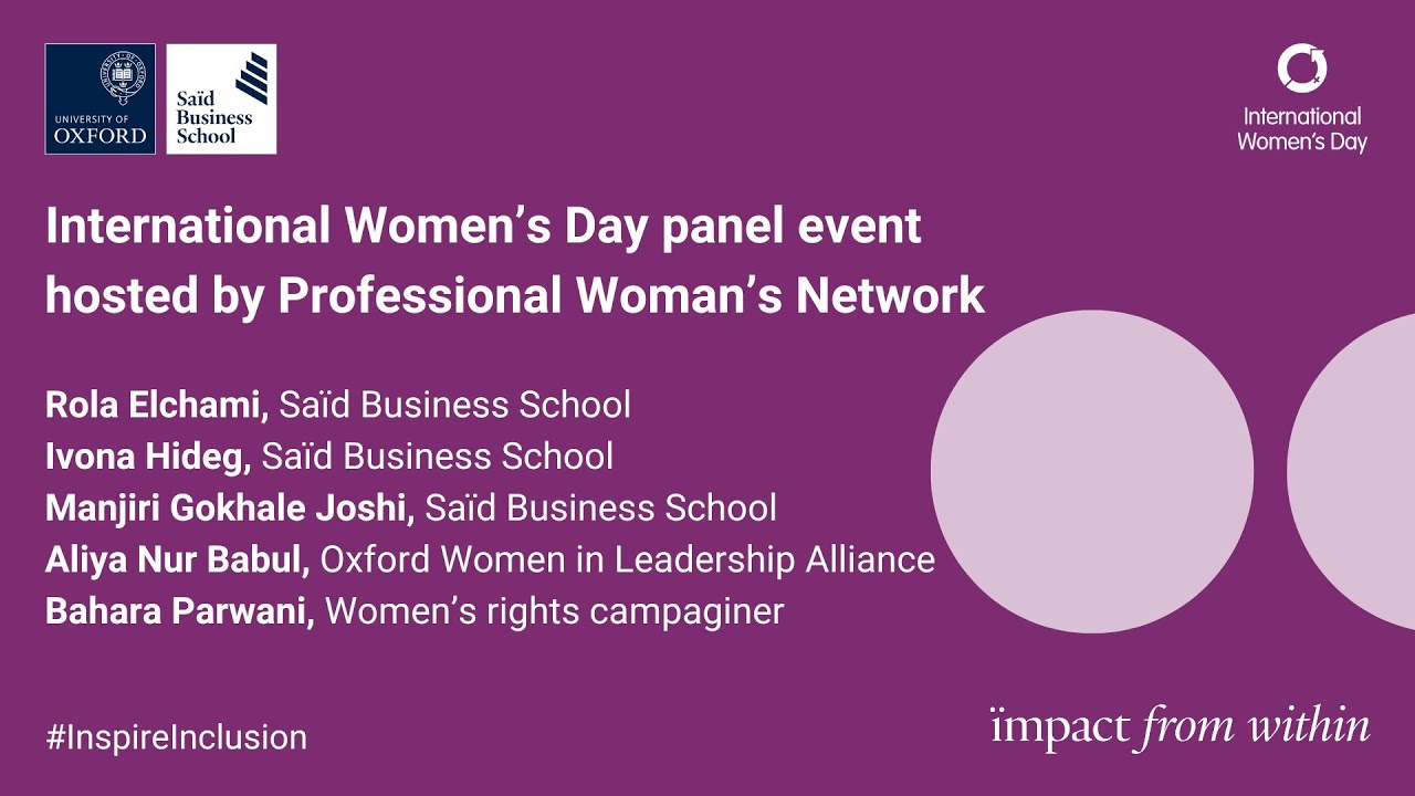 Professional Women's Network panel event for International Women’s Day