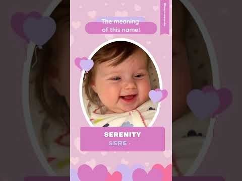 BabyNamesPedia Shorts - What is the Meaning of The Baby Girl Name Serenity