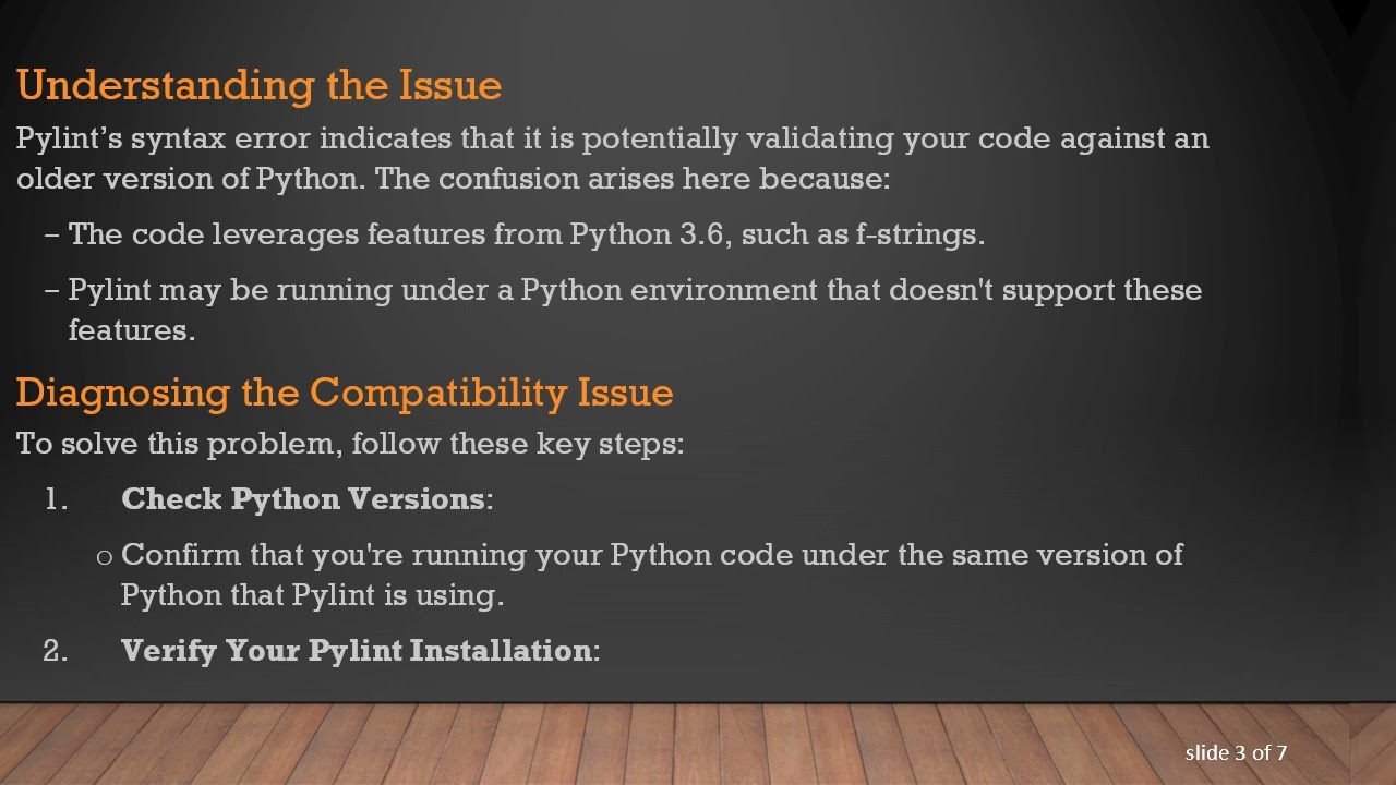 Resolving invalid syntax Errors in Pylint with Python Code