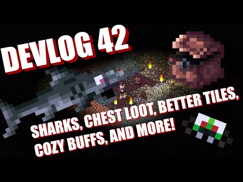 Steam Community :: Video :: Isometria Devlog 42 - Sharks, Chest Loot, Better Tiles, and Cozy Buffs!