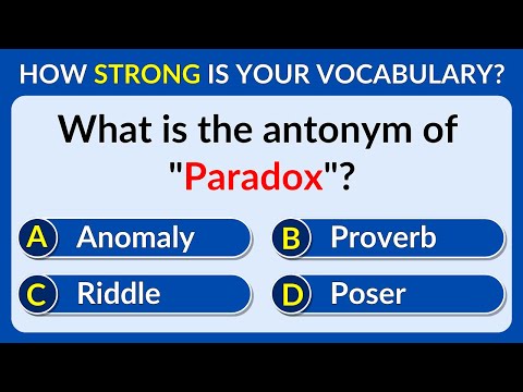 How Strong Is Your Vocabulary? Can You Score 30/30? 98% Cannot! Antonym Quiz. #challenge 06