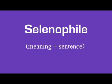 selenophile meaning in english | selenophile in sentence |How to pronounce selenophile