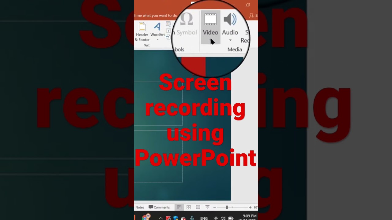 Record screen simple using #PowerPoint presentation