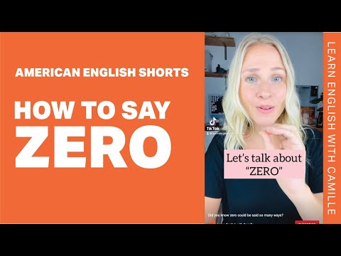 Did you know zero could be said so many ways?