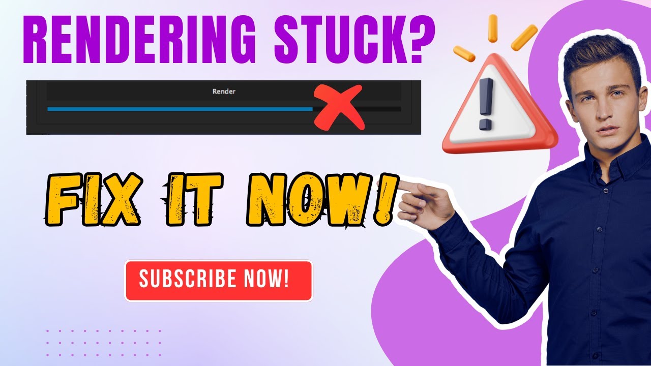 After Effects Render Error Fixed Render Bar Stuck Try This Solution