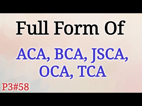 Full Form of ACA, BCA, JSCA, OCA, TCA in Cricket | Full Form Gk in Hindi | Mahipal Rajput