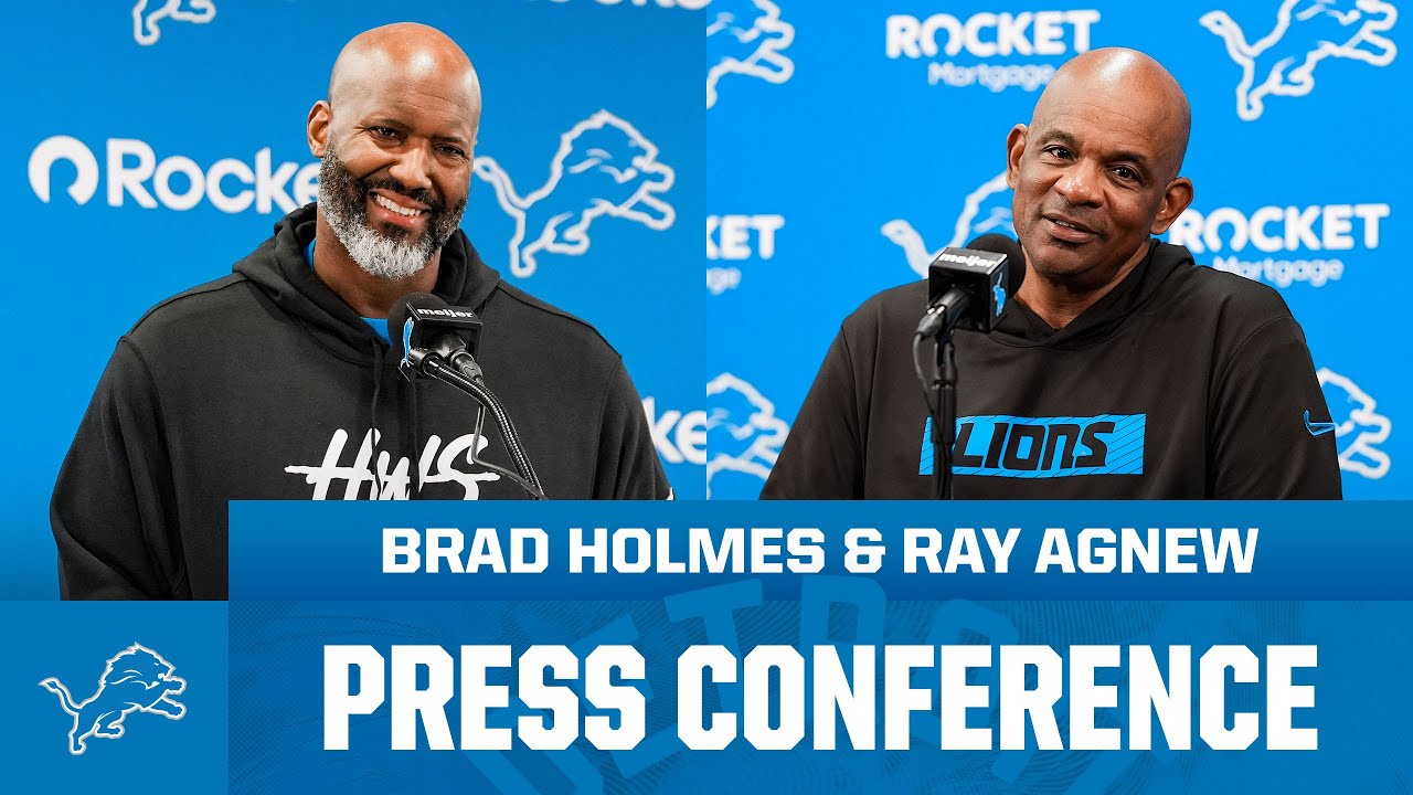 Brad Holmes and Ray Agnew press conference - The Den