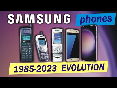 Samsung phones evolution 1985-2023