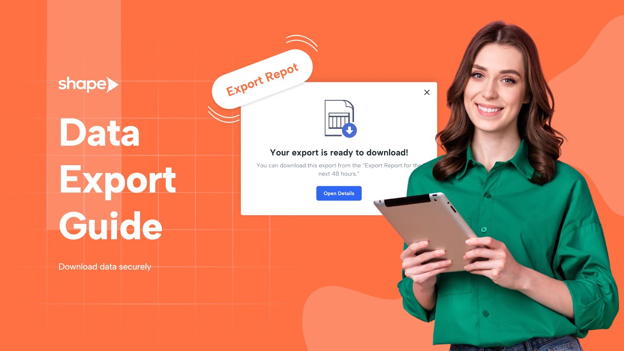 How to Export Data in Shape — CRM Training