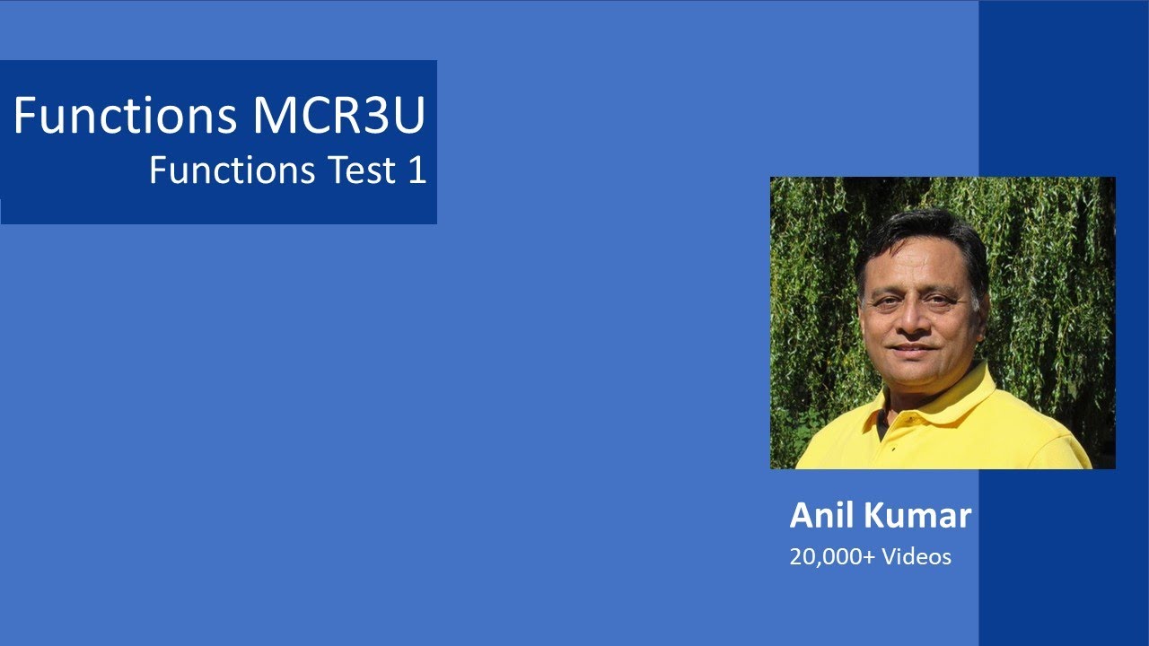 Mapping Relation Functions Review Test