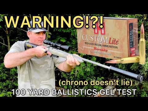 7mm-08 BURNOUT!?! Hornady Custom Lite SST AMMO REVIEW