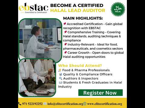 🚀Advance Your Career with Halal Lead Auditor Certification🚀