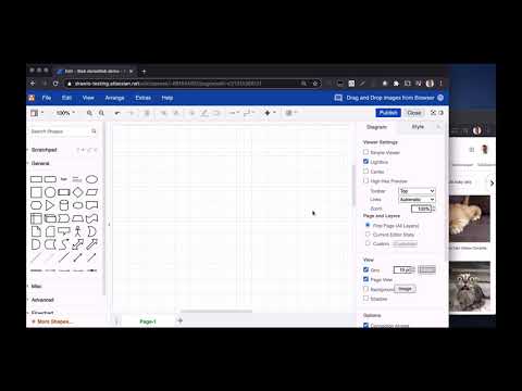 Drag and drop images to your draw.io canvas from any browser window