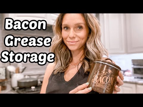 How to Render Bacon Grease & Store It | ( air fryer recipe )