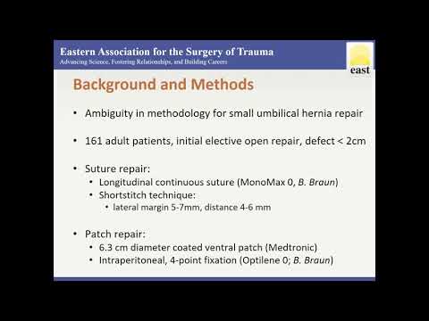 Landmark Papers-EGS: Umbilical Hernia (UH)-Is mesh always necessary in every Small UH repair?