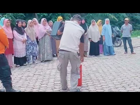 Simulasi‼️penggunaan APAR di Puskesmas. #apar #puskesmas