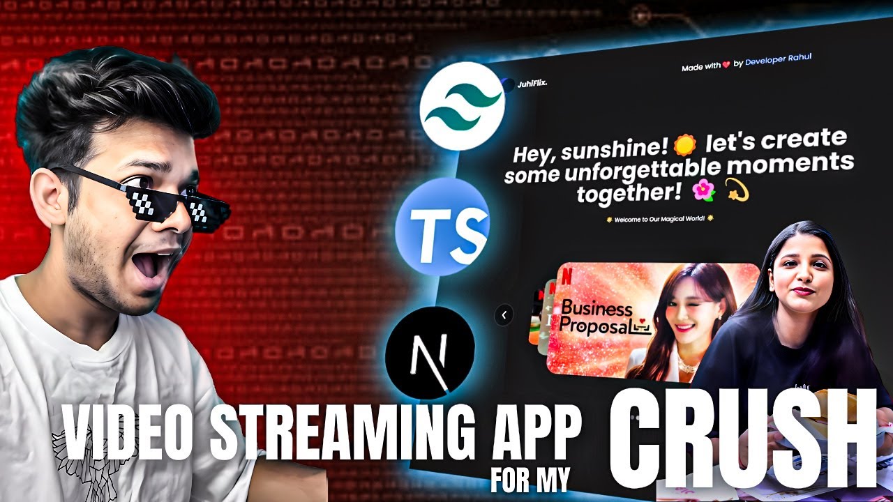 Creating a video streaming app for my crush 🎬💖 - mini project