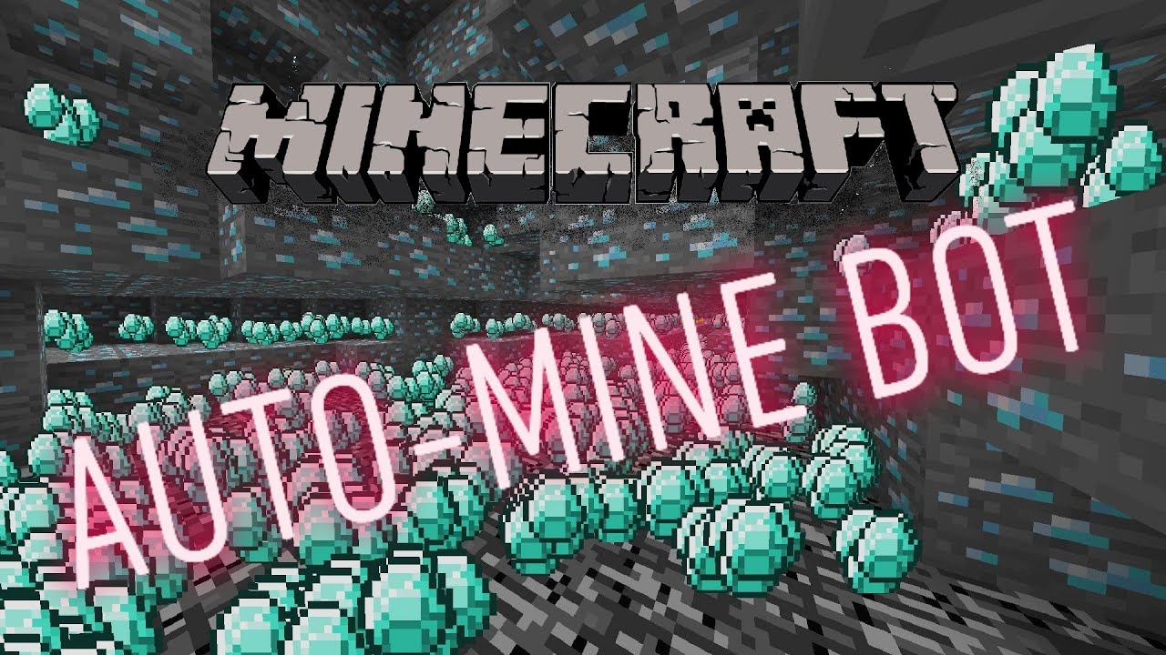 Hacking Minecraft with Python -  EASY Tutorial How to Make an Auto-Mining Bot for Beginners