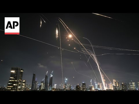 Interceptions in Tel Aviv after Iran missile attack on Israel