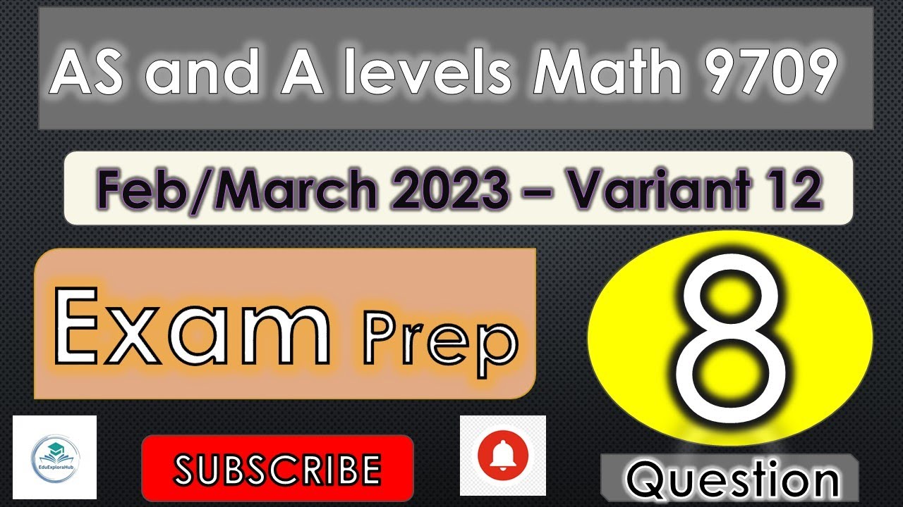 MATHEMATICS 9709/12 | P1 | Q8 | Feb/March 2023 | Geometry and Circles