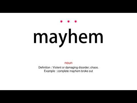 How to pronounce mayhem - Vocab Today