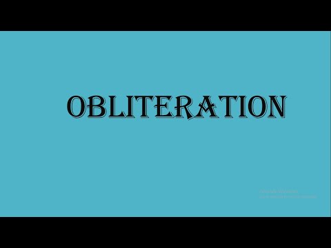 Obliteration meaning