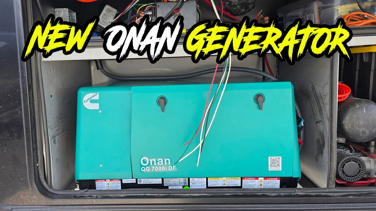 Installing Cummins Onan’s NEW QG7000i DF Generator in Our RV