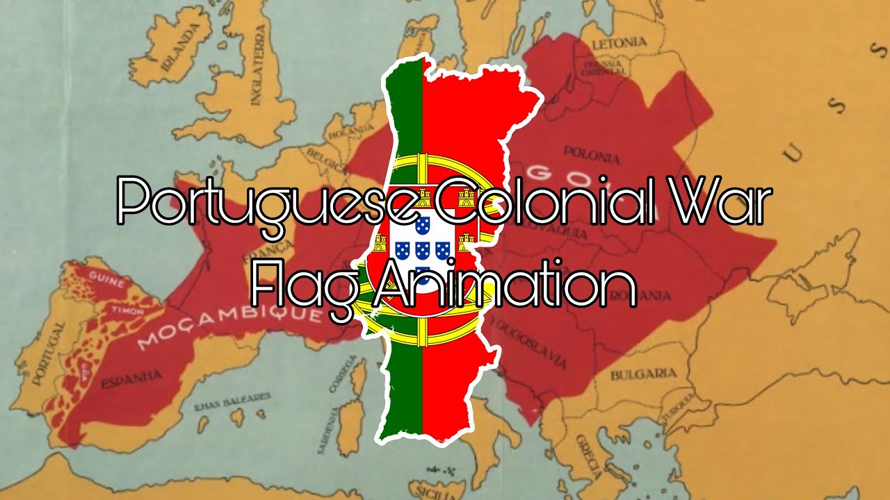 Portuguese Colonial War Flag Animation