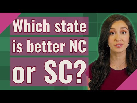 Which state is better NC or SC?