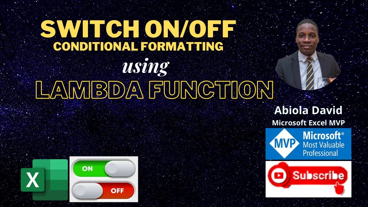 Switch ON/OFF Conditional Formatting using LAMBDA Custom Function in Microsoft Excel