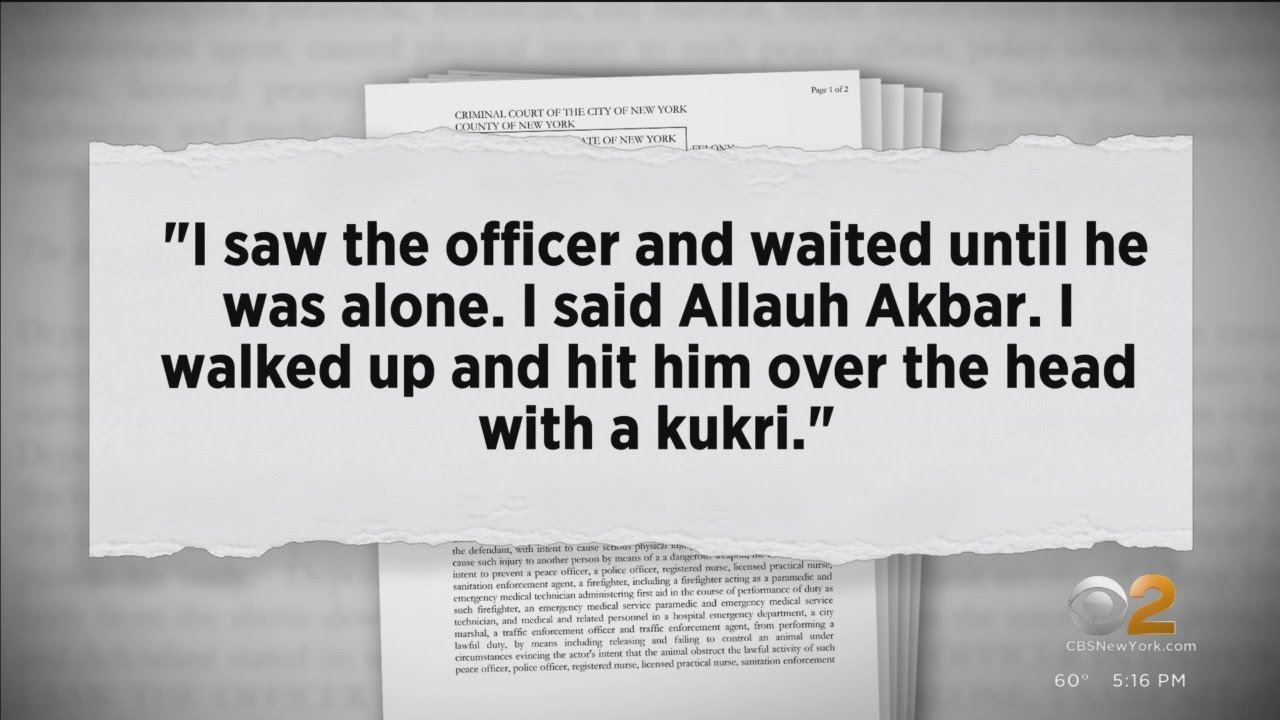 Prosecutors: NYPD machete attack suspect planned to carry out jihad