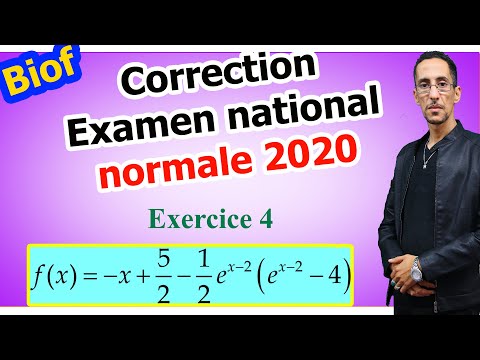 Correction || Examen national 2020 || Etude de fonctions