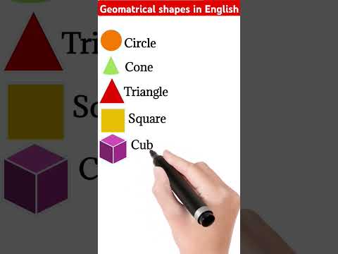 Shapes name in English with correct pronunciation Geometric shapes #rectangle#cricle#square#triangle