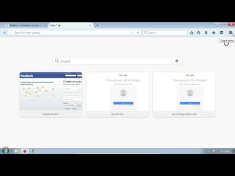 How to enable cookies in Mozilla Firefox