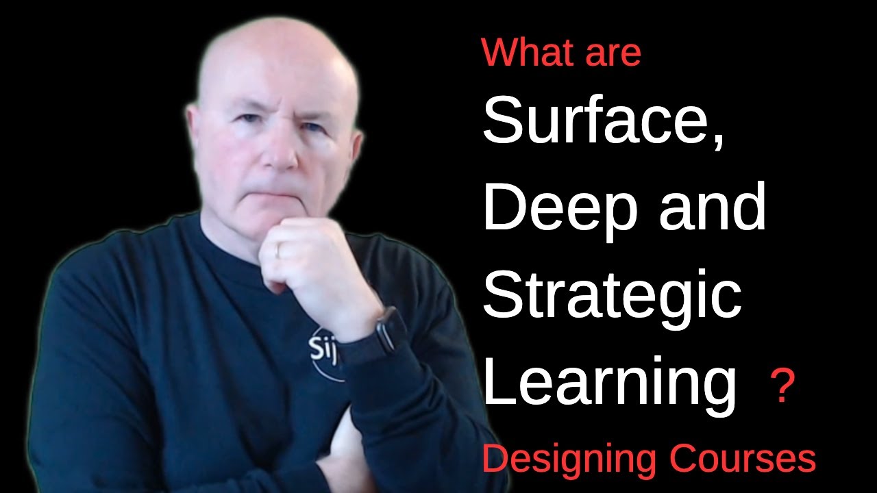 Designing Courses: Surface, Deep and Strategic Learning (13'16