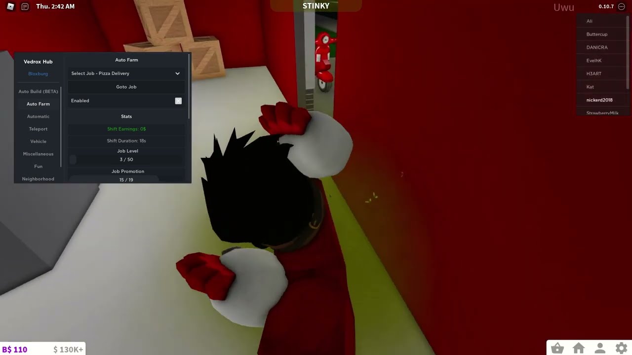 Bloxburg Script (Auto Build, Auto Farm, ..) | Vedrox Hub